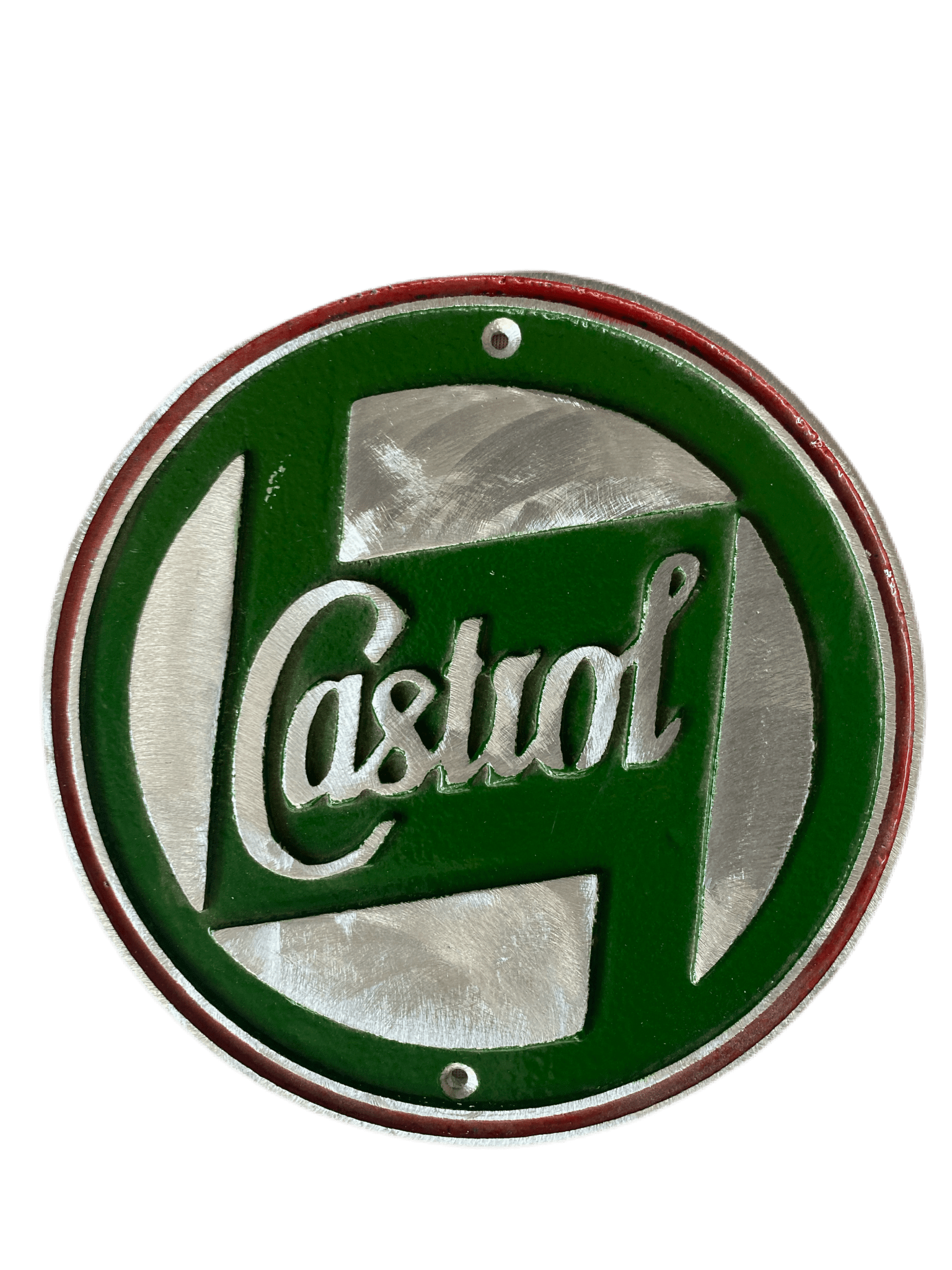 Castrol Vintage Cast Aluminium Sign - Moto-Hub