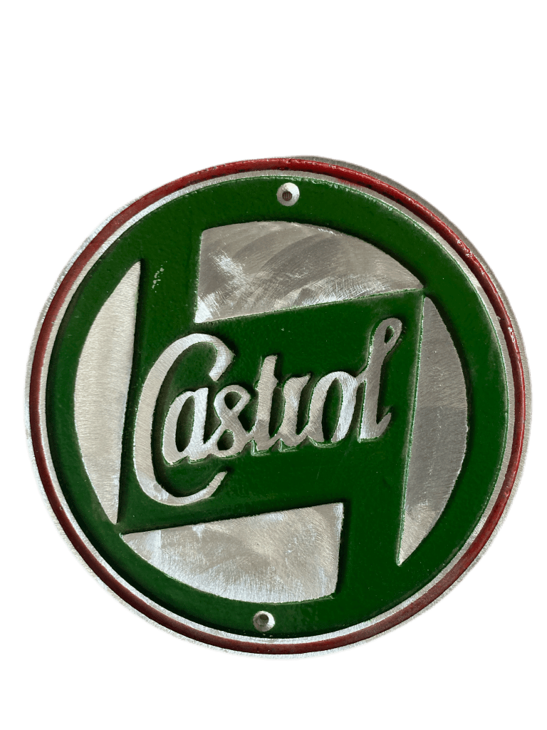 Castrol Vintage Cast Aluminium Sign - Moto-Hub