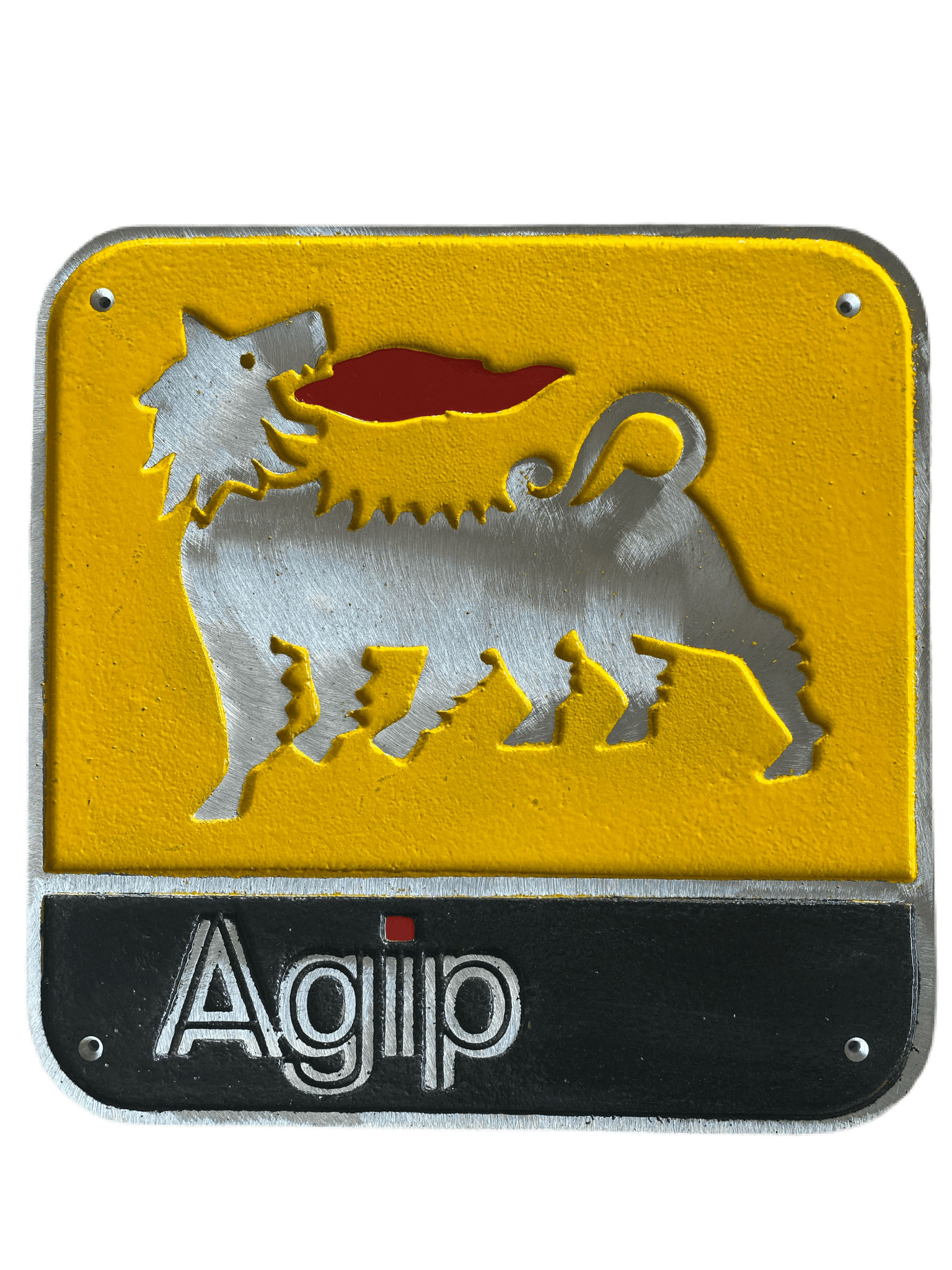 Agip Vintage Cast Aluminium Sign - Moto-Hub